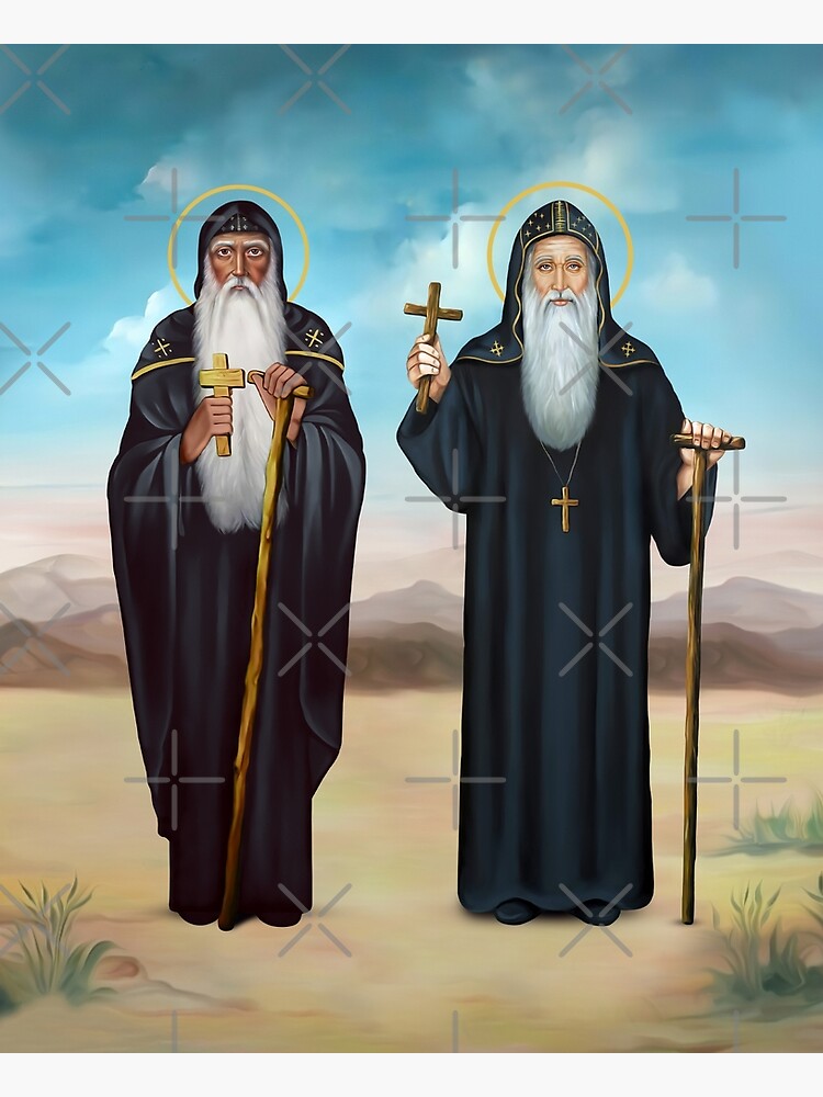 "Saint Moses the Black and Saint Karas" Poster for Sale by Marina96 ...