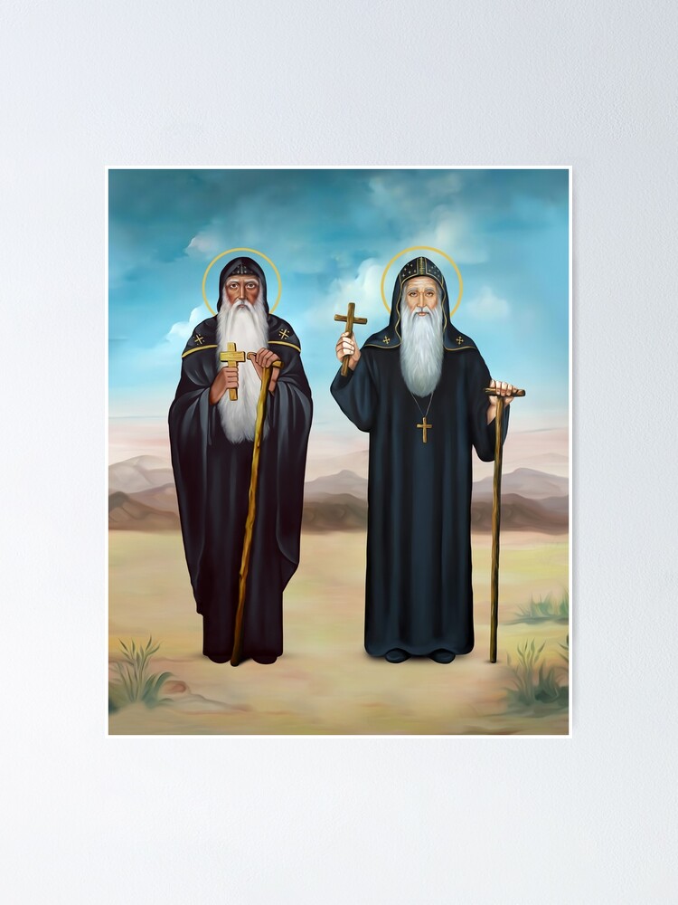 "Saint Moses the Black and Saint Karas" Poster for Sale by Marina96 ...
