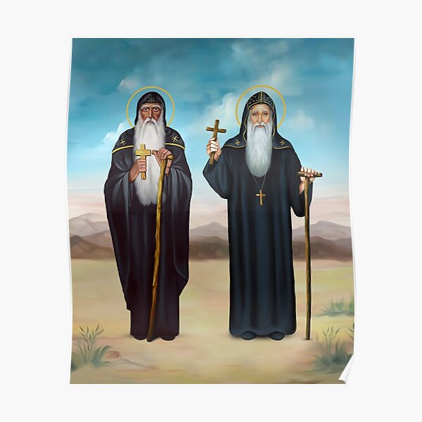 "Saint Moses the Black and Saint Karas" Poster for Sale by Marina96 ...