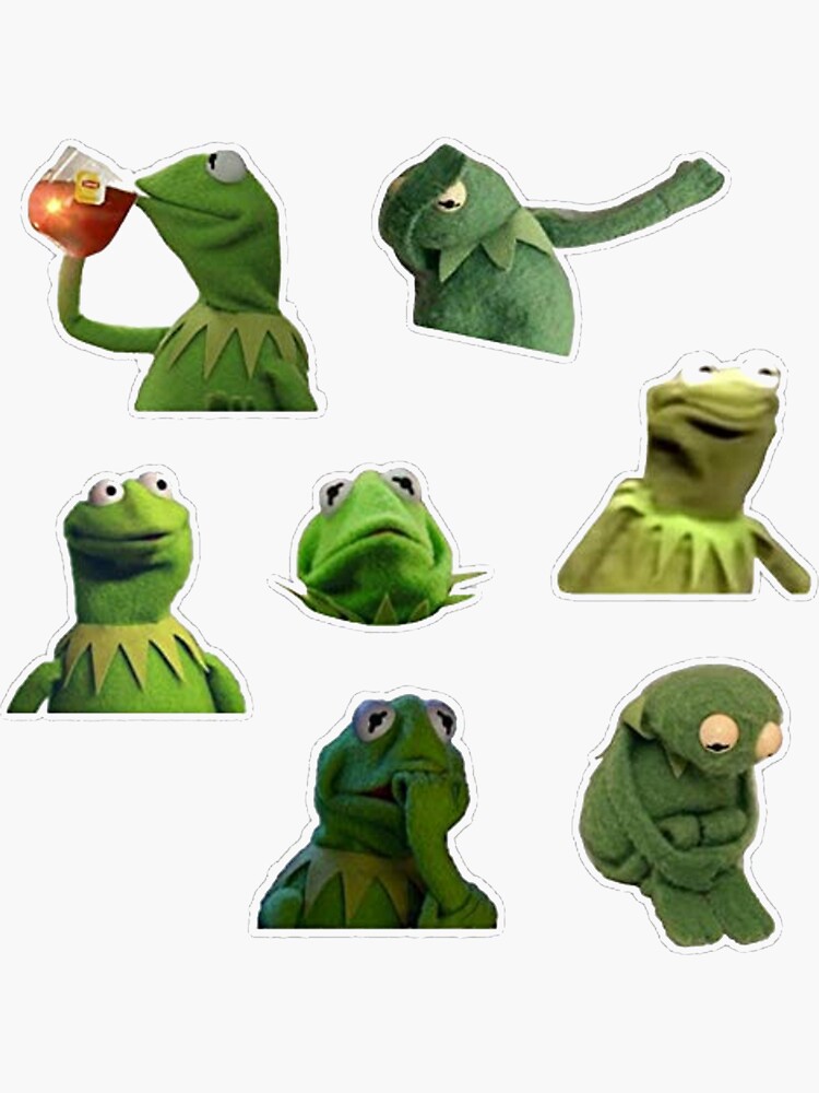 "Wacky Kermit Meme sticker pack Sticker" Sticker for Sale by GabrielYA ...