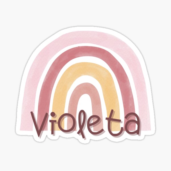 "Girl's Name - Violeta" Sticker for Sale by NamesLand | Redbubble