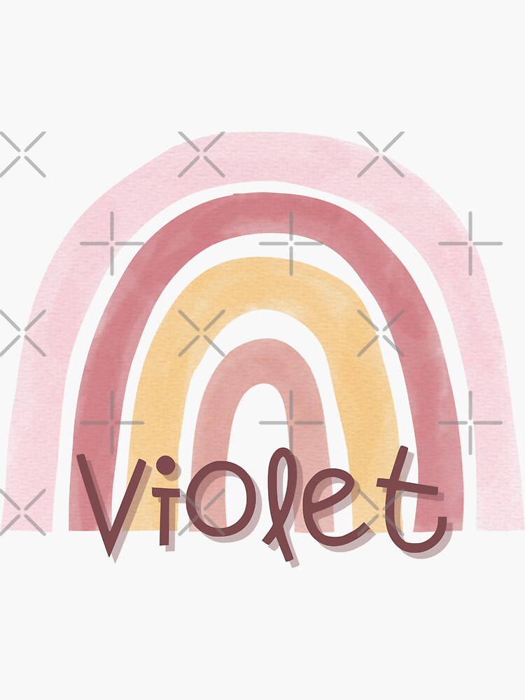 "Girl's Name - Violet" Sticker for Sale by NamesLand | Redbubble