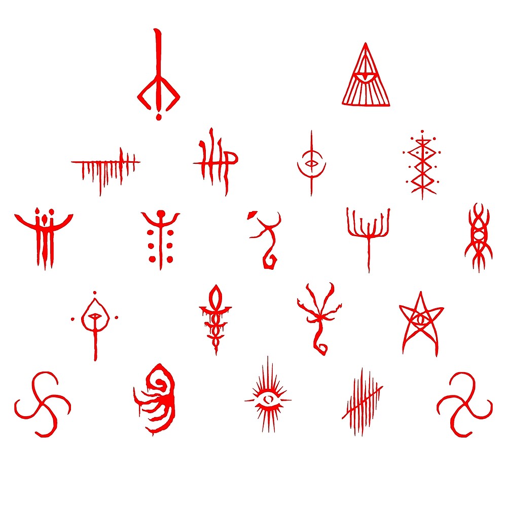 "Bloodborne Runes (Red)" by OpusEponymous | Redbubble