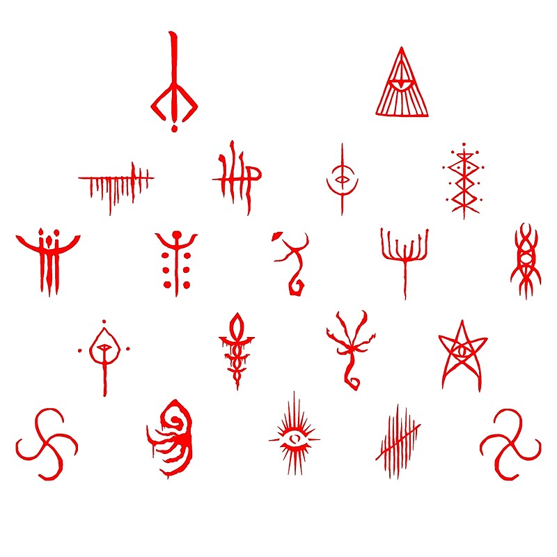 "Bloodborne Runes (Red)" by OpusEponymous | Redbubble