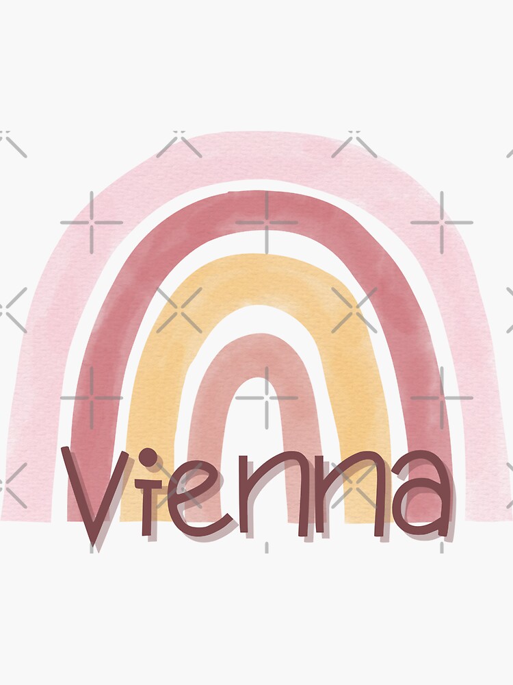 "Girl's Name - Vienna" Sticker for Sale by NamesLand | Redbubble