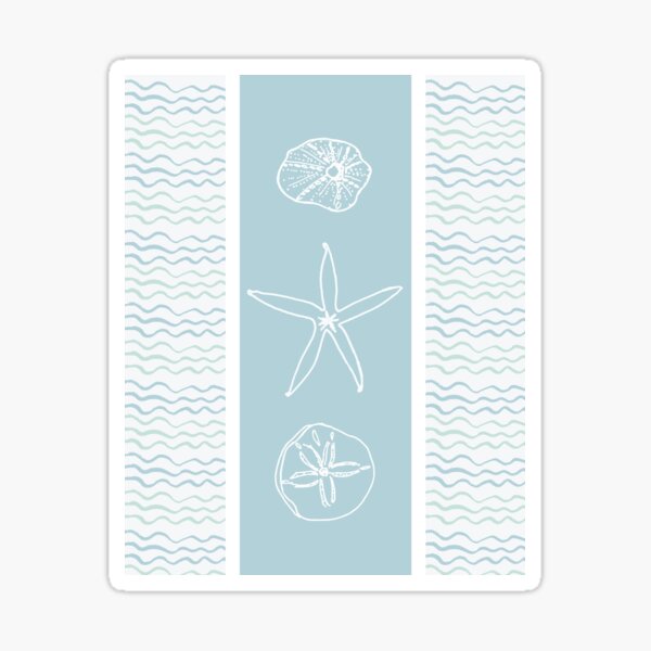 "Coastal Ocean Life" Sticker for Sale by handandhart | Redbubble