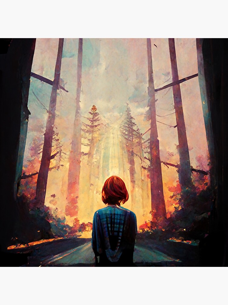 "Life is Strange style, Max infront of burning forrest - AI Art" Poster ...