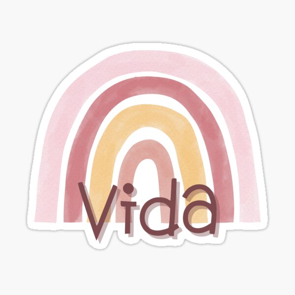 "Girl's Name - Vida" Sticker for Sale by NamesLand | Redbubble
