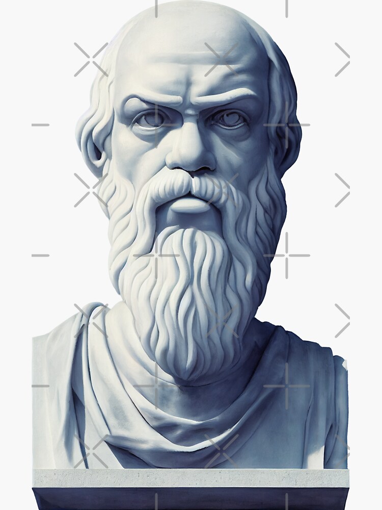 "Socrates sculpture 2" Sticker for Sale by osy003 | Redbubble