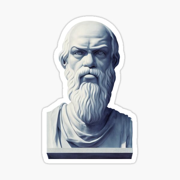 "Socrates sculpture 2" Sticker for Sale by osy003 | Redbubble