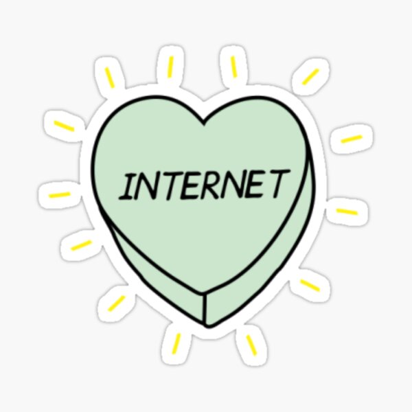 "Internet!" Sticker for Sale by Dark-Happiness | Redbubble