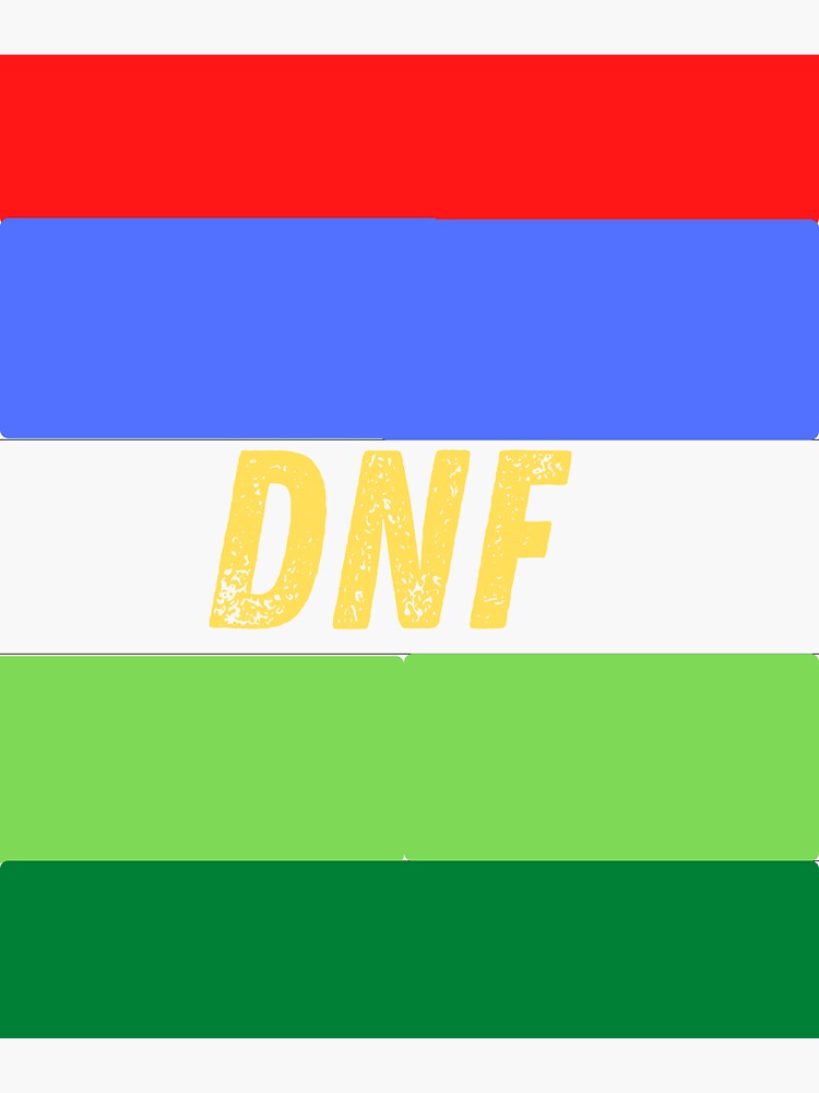 "dnf flag" Sticker for Sale by myhoume2 | Redbubble