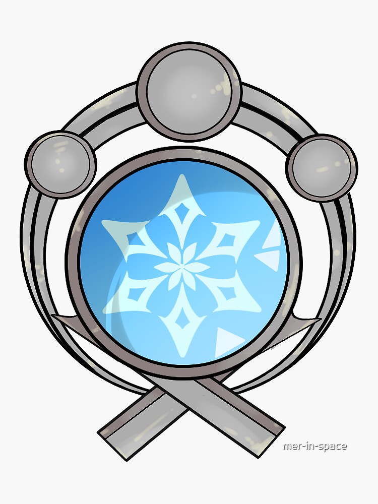 "Inazuma Cryo Vision | Genshin Impact" Sticker for Sale by mer-in-space ...