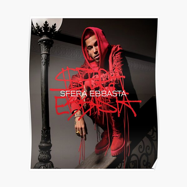 "sfera ebbasta" Poster for Sale by Andrew--Art | Redbubble