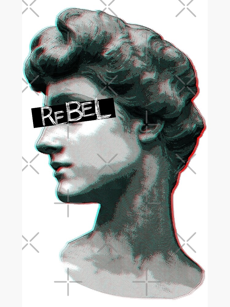 "Rebel Greek Statue Aesthetic" Poster for Sale by skepticat-artsy ...