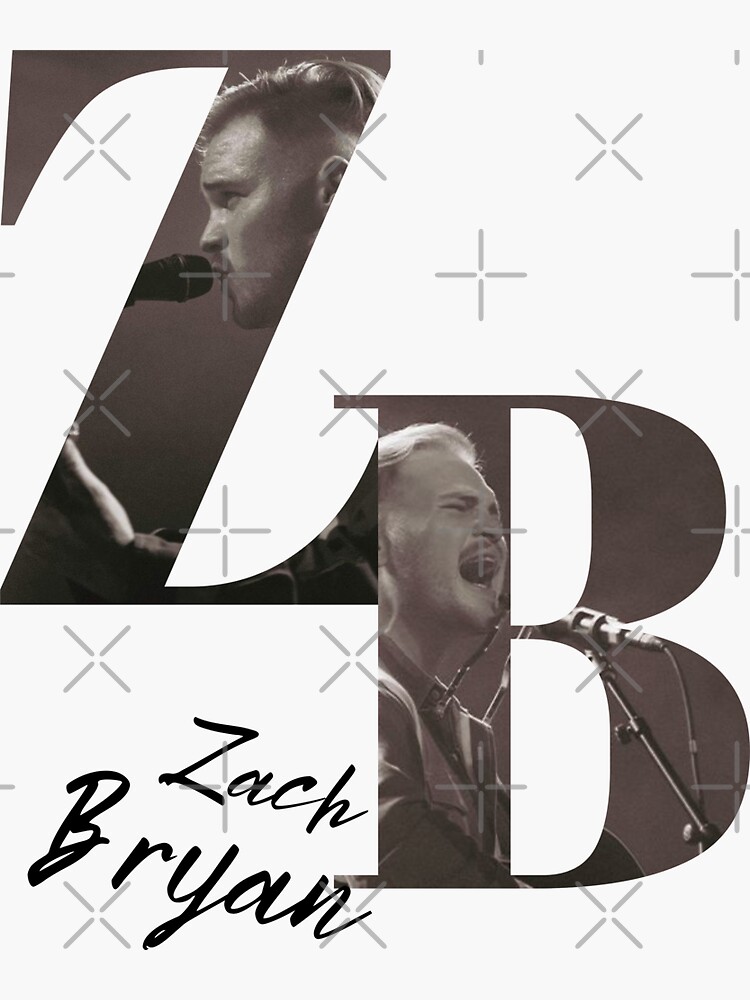 "Zach Bryan Initial Sticker " Sticker for Sale by EK212 | Redbubble