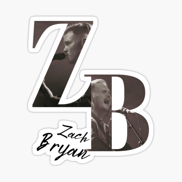"Zach Bryan Initial Sticker " Sticker for Sale by EK212 | Redbubble