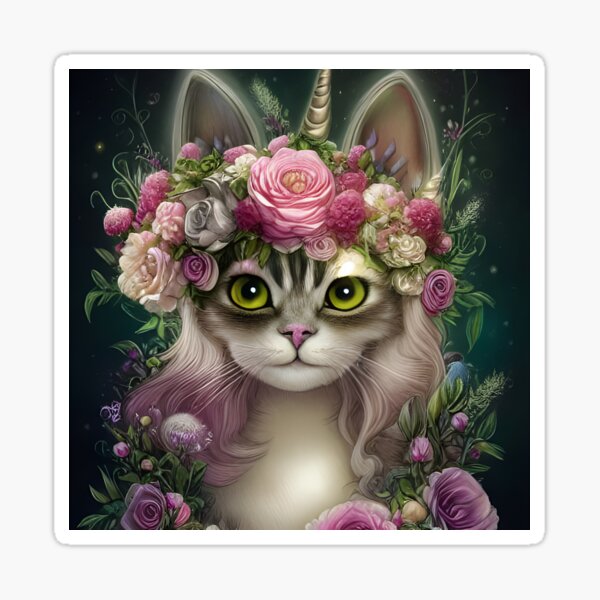 "Oddly cute creatures - Unicat " Sticker for Sale by kosmicfairytale ...