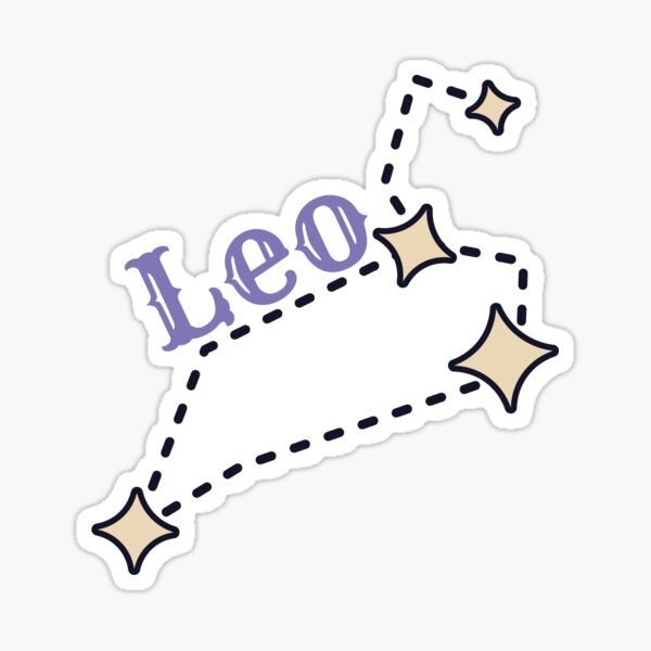 "Leo Sticker" Sticker for Sale by neoncrotalus | Redbubble
