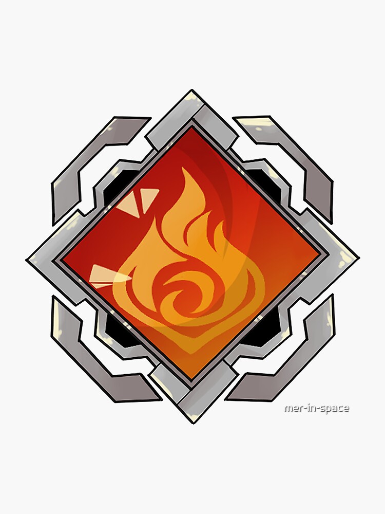 "Liyue Pyro Vision | Genshin Impact" Sticker for Sale by mer-in-space ...