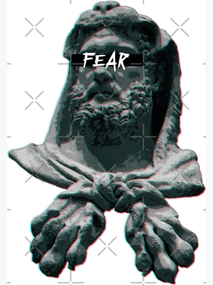 "Fear Greek Statue Aesthetic" Poster for Sale by skepticat-artsy ...