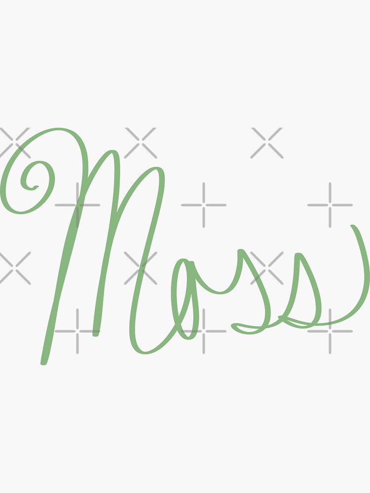"Moss" Sticker for Sale by abeink | Redbubble