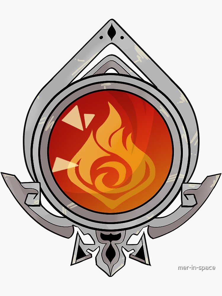 "Sumeru Pyro Vision | Genshin Impact" Sticker for Sale by mer-in-space ...
