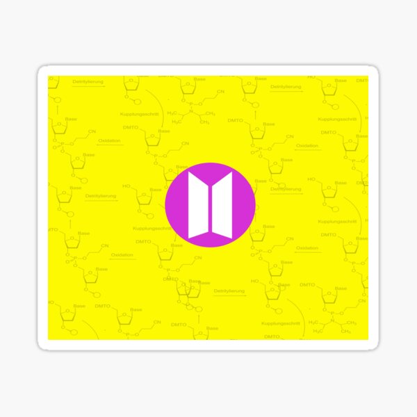 "BTS - DNA (logo)" Sticker by ShimKoongdesign | Redbubble