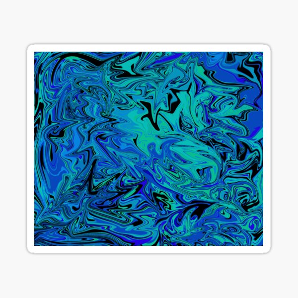 "Blue Dreams Abstract art by Steven L. Fonseca." Sticker for Sale by ...