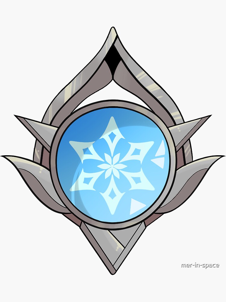 "Snezhanya Cryo Vision | Genshin Impact" Sticker for Sale by mer-in ...