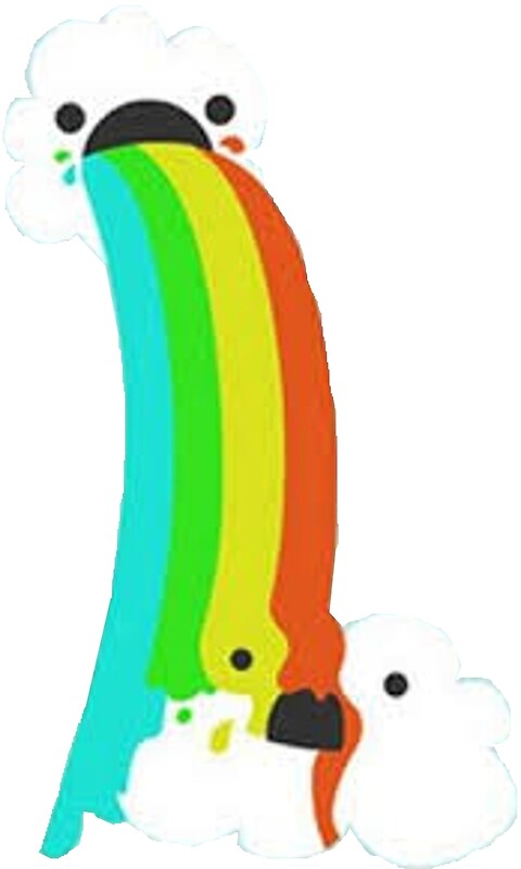 "clouds puking rainbows" by DisneyGirl01 | Redbubble