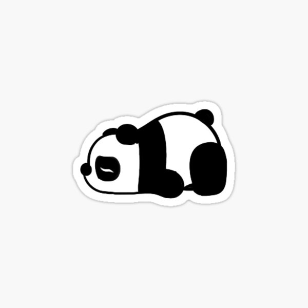 "Sleepy Panda" Sticker for Sale by dasharuzich | Redbubble