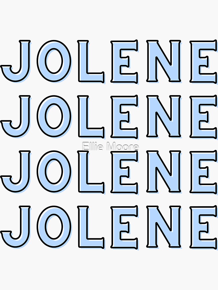 "Jolene-Blue" Sticker for Sale by rockchicksuprem | Redbubble