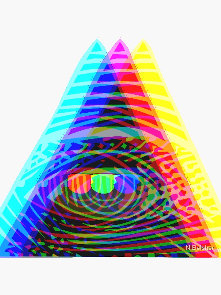 "Trippy eye" Sticker for Sale by NickBelcher | Redbubble
