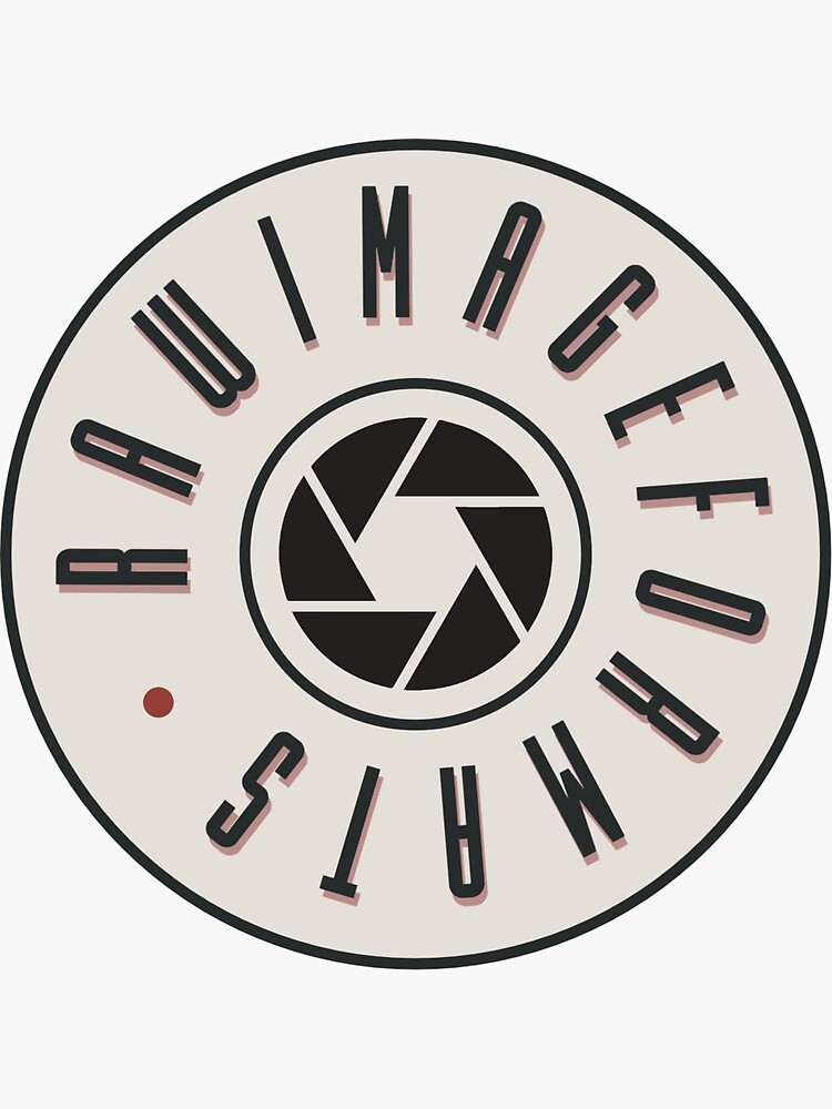 "Photography Logo" Sticker for Sale by rawimageformats | Redbubble