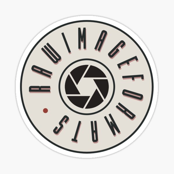 "Photography Logo" Sticker for Sale by rawimageformats | Redbubble