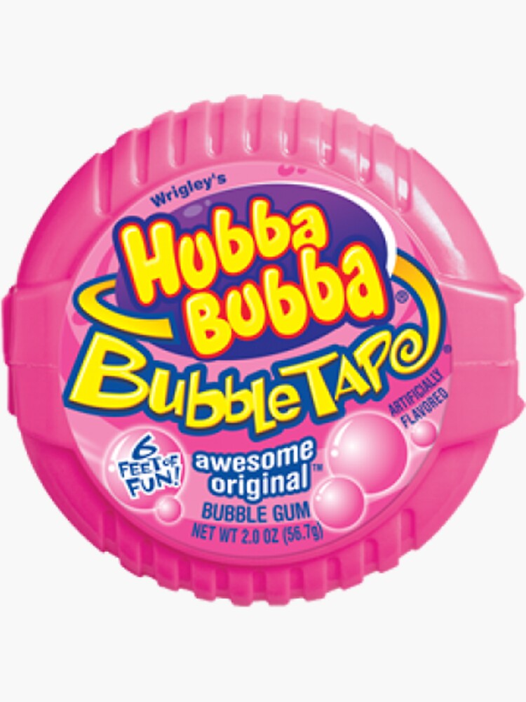 Pink Candy Hubba Bubba Gum Sticker For Sale By Alesyhanices Redbubble