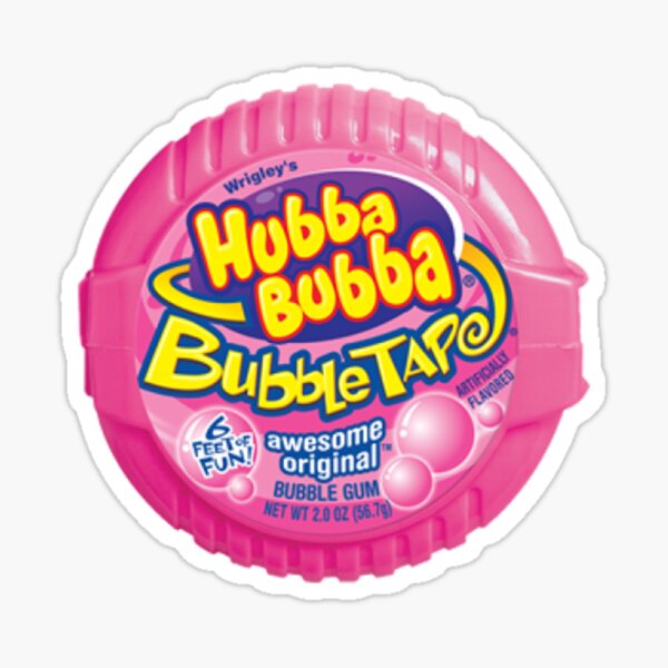 Pink Candy Hubba Bubba Gum Sticker For Sale By Alesyhanices Redbubble