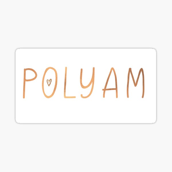 "Polyamorous" Sticker for Sale by neuroqueerart | Redbubble