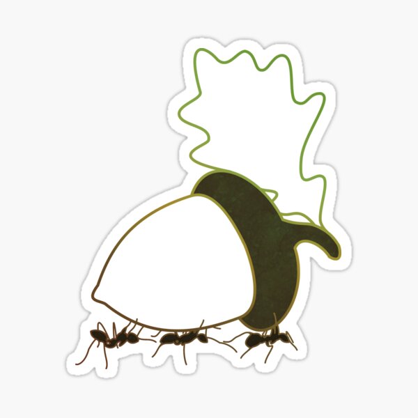 "Ants Carrying An Acorn" Sticker for Sale by IthielDiaz | Redbubble