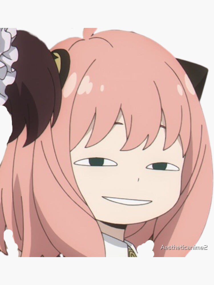 " Anya Smug Spy X Family" Sticker for Sale by Aestheticanime2 | Redbubble