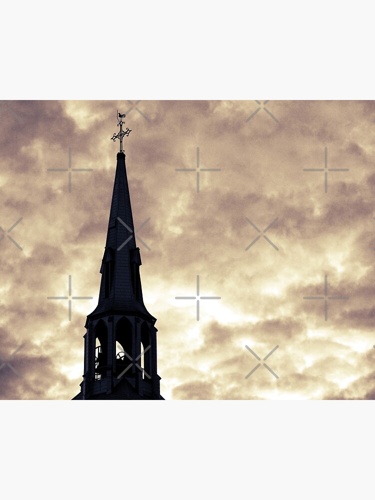 "Bell Tower at Sunset - Gothic Church Goth Photography" Poster for Sale ...