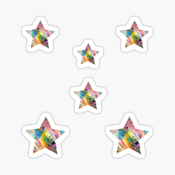 "Star of colours " Sticker for Sale by Debwebb | Redbubble