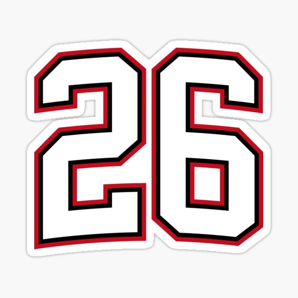 "Number Twenty Six 26" Sticker for Sale by melvtec | Redbubble