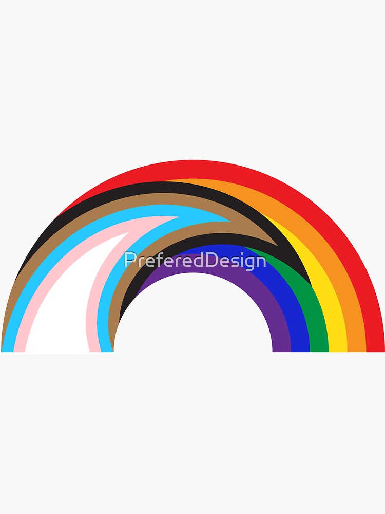"updated Pride Flag" Sticker for Sale by PreferedDesign | Redbubble