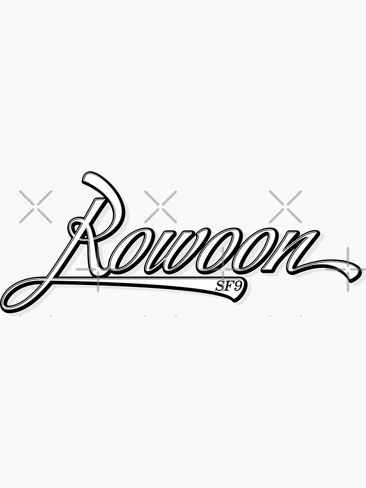 "Rowoon Name Design (SF9)" Sticker for Sale by SavsSparkleShop | Redbubble