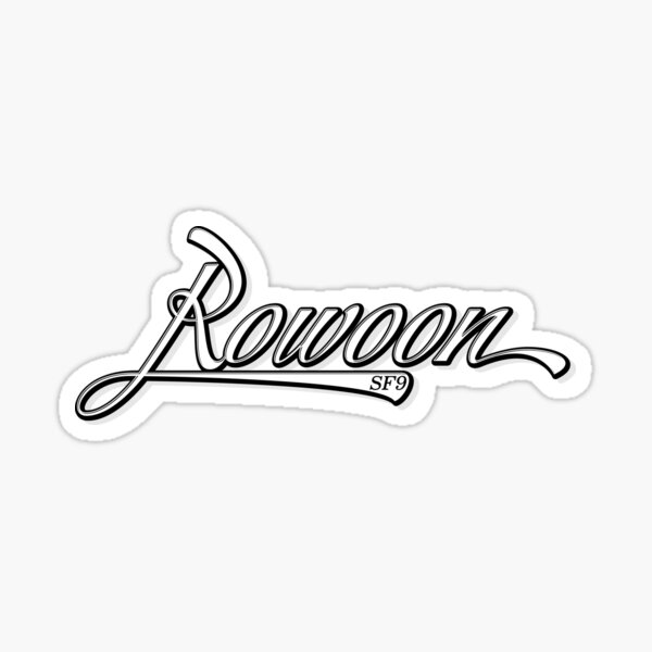 "Rowoon Name Design (SF9)" Sticker for Sale by SavsSparkleShop | Redbubble