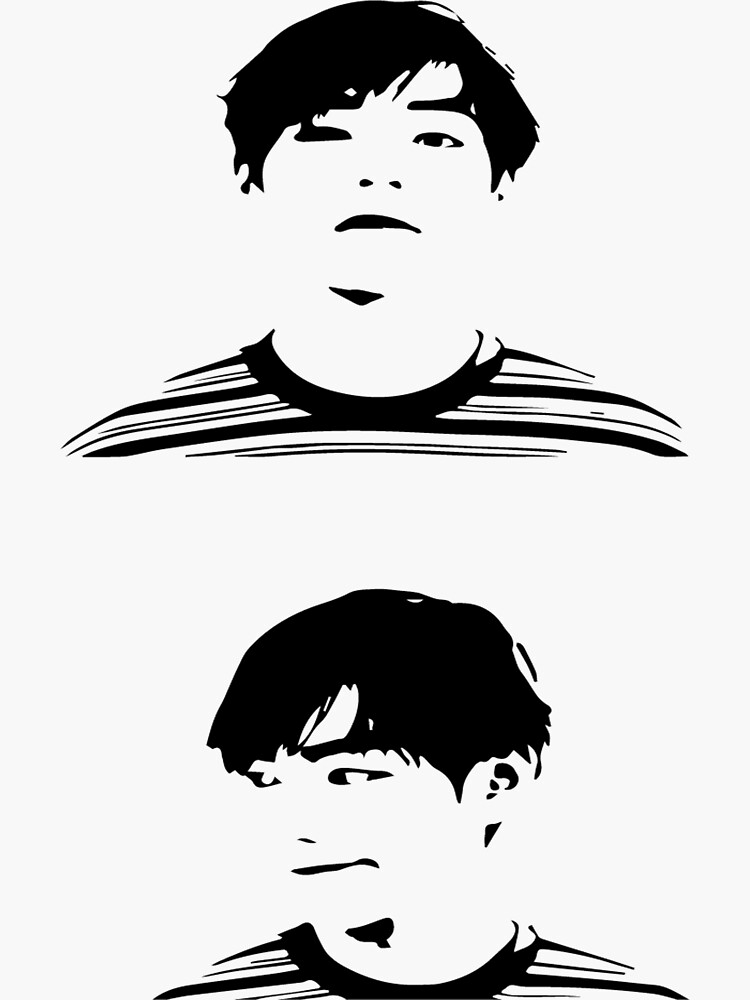 "BTS // Taehyung Shadow" Sticker for Sale by Chaeist | Redbubble