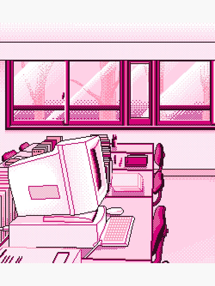 "computer room " Sticker for Sale by ericleeart | Redbubble