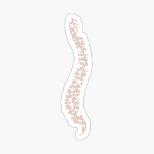 "Daisy patterned spine" Sticker for Sale by Georgia Fothergill | Redbubble